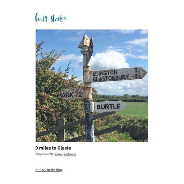 Creating the image post layout – Benjy Stanton